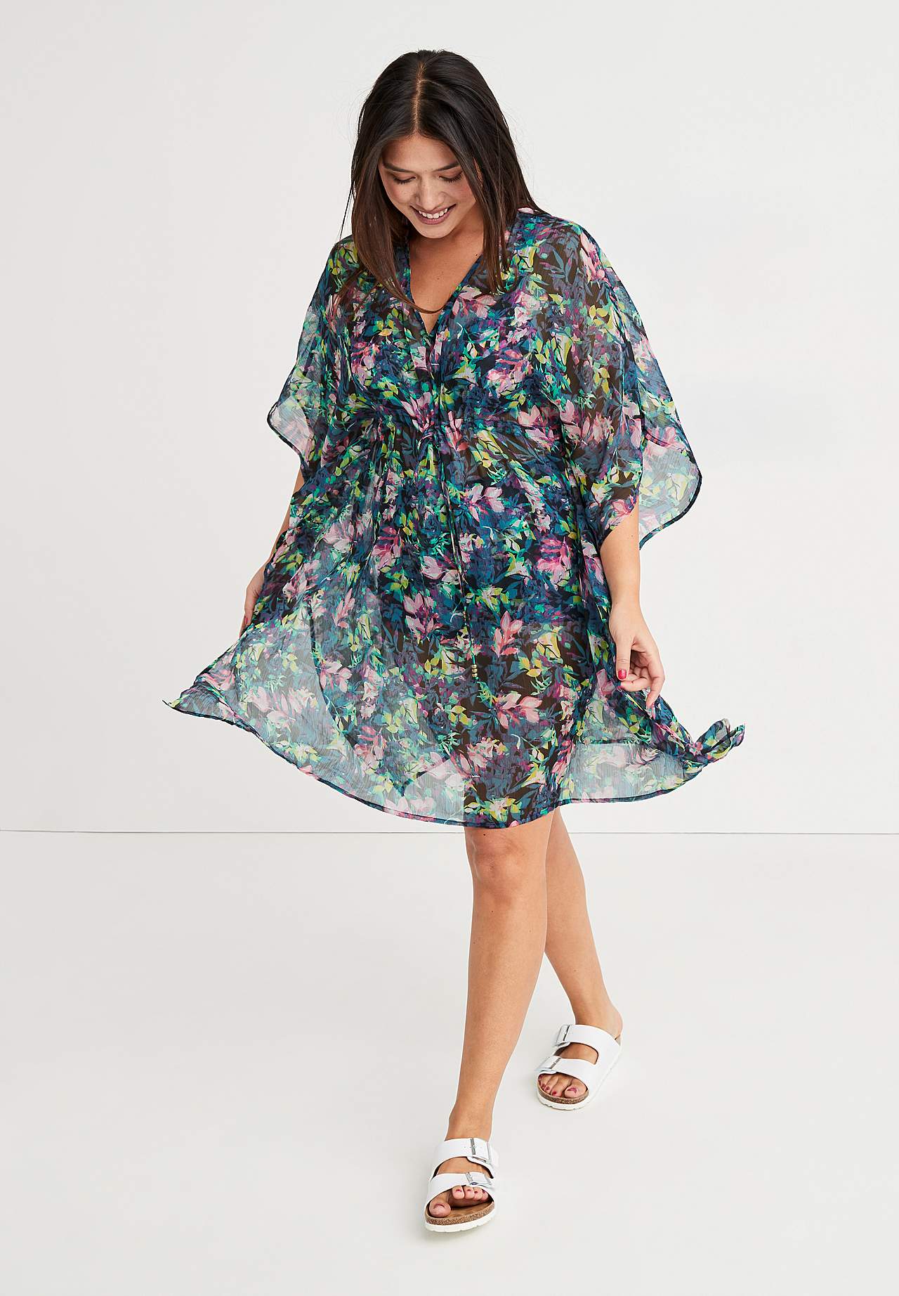 Plážový kaftan s květinovým vzorem Kyoto z Cellbes | Cellbes